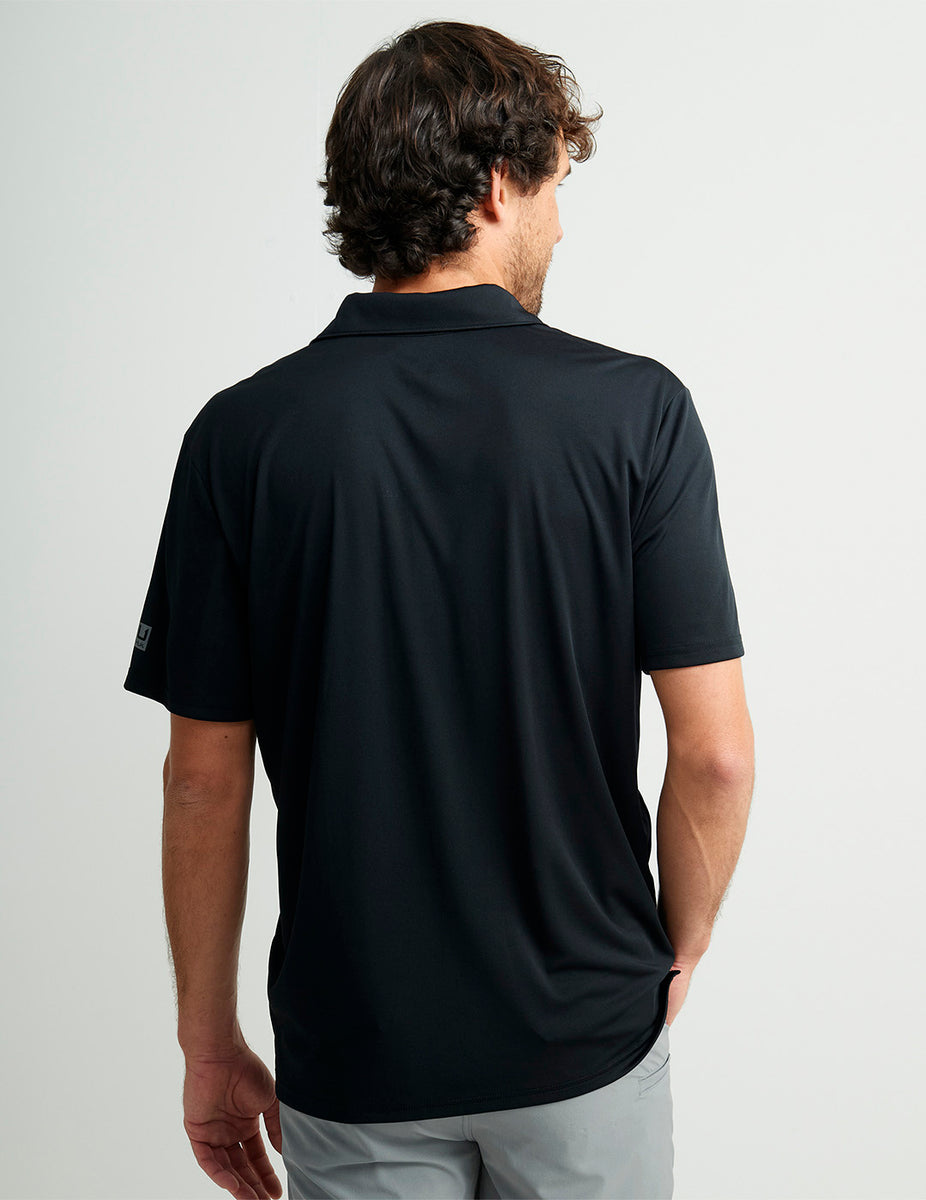 'Huk' Men's Pursuit Polo - Black – Trav's Outfitter
