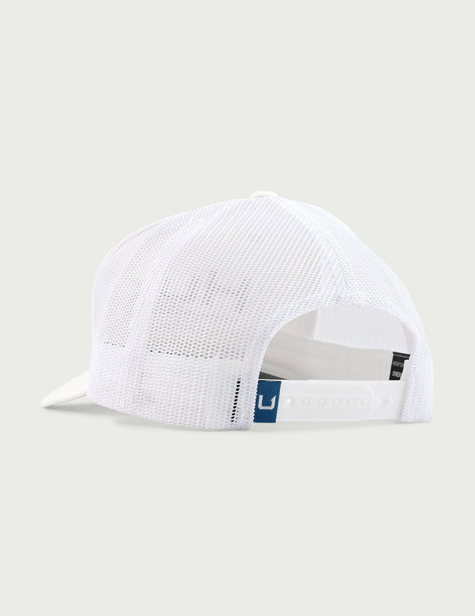 'Huk' Men's Huk Performance Trucker Cap - White – Trav's Outfitter