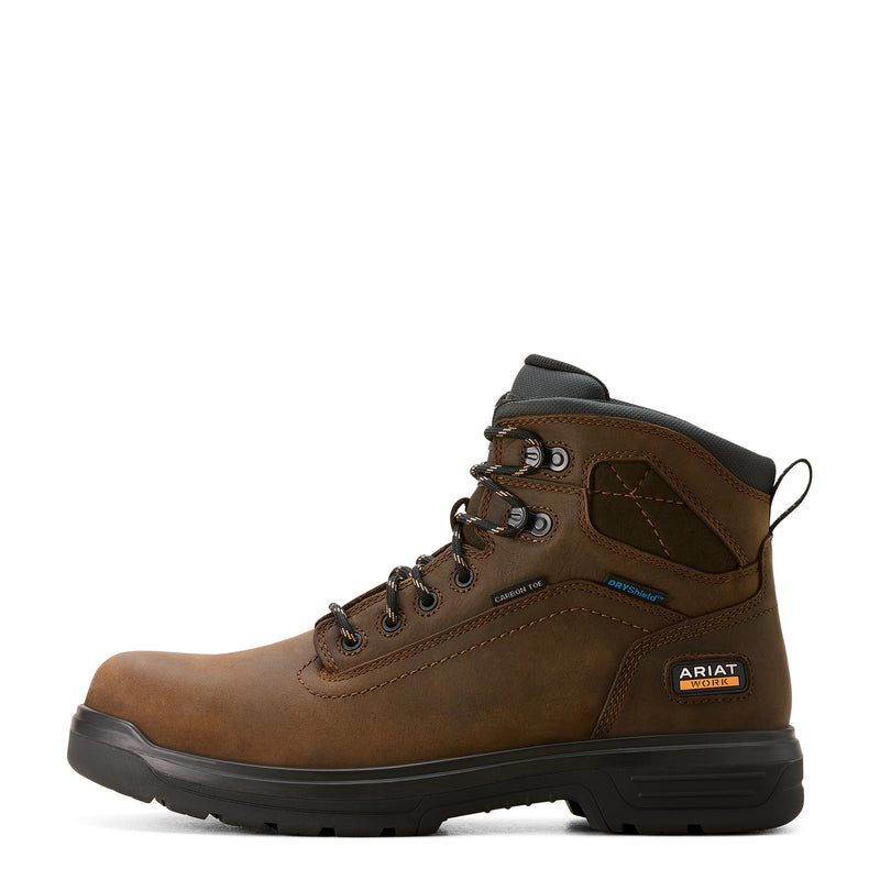 'Ariat' Men's Turbo 6" WP Carbon Toe Work Boot - Brown – Trav's Outfitter