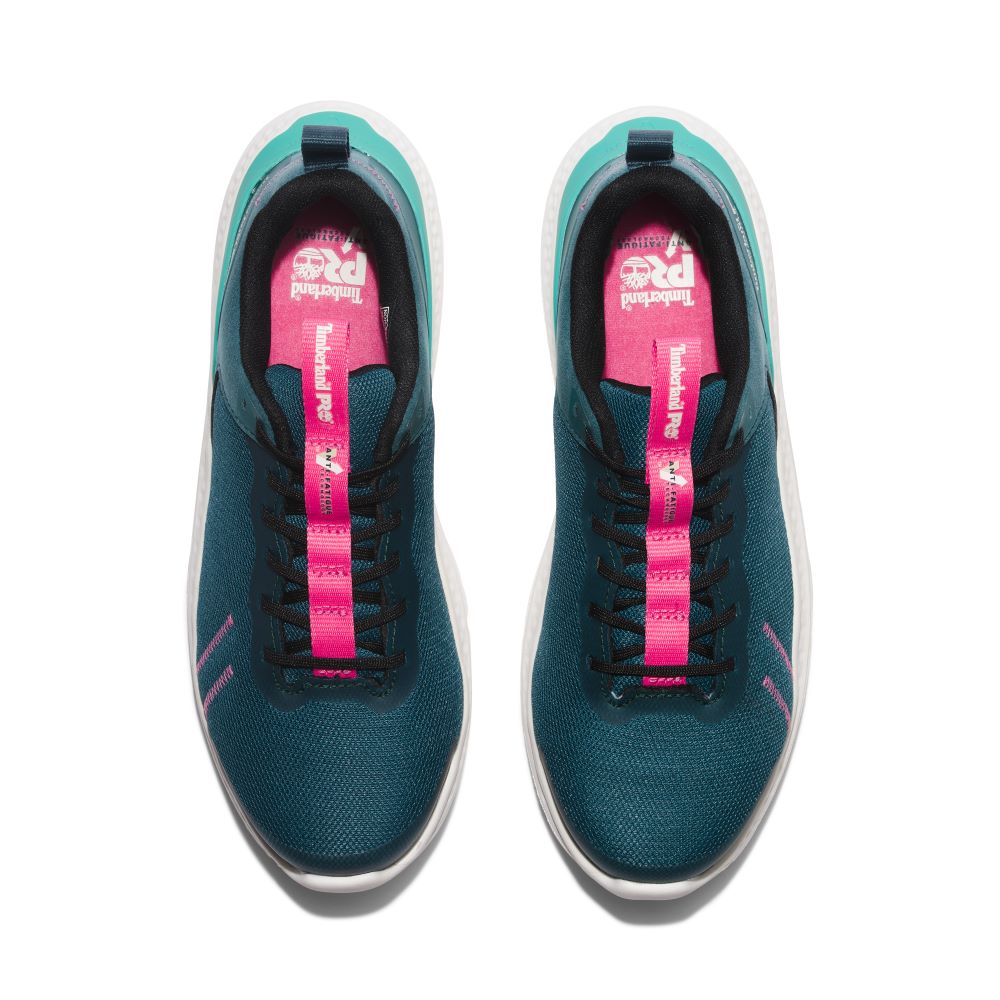 'Timberland Pro' Women's Setra EH Comp Toe - Teal / Pink – Trav's Outfitter